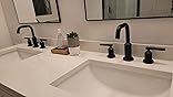 Moen Gibson Matte Black Two-Handle High Arc Widespread Bathroom Sink ...