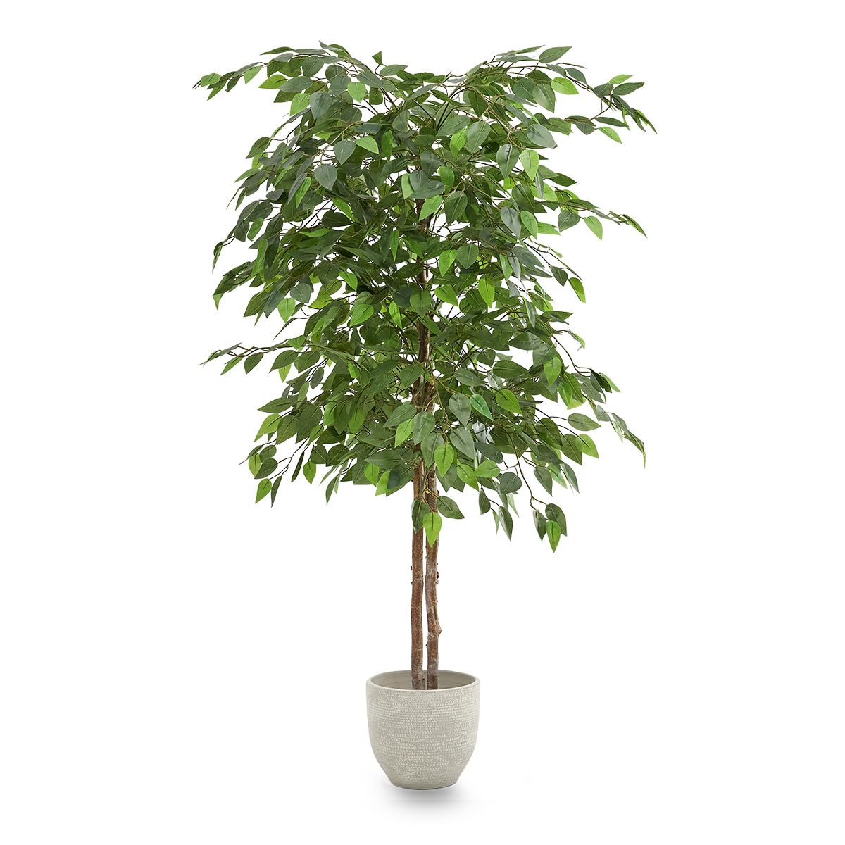 Amazon.com: Maia Shop Artificial Ficus Tree 5FT Tall, Fake Tree with ...