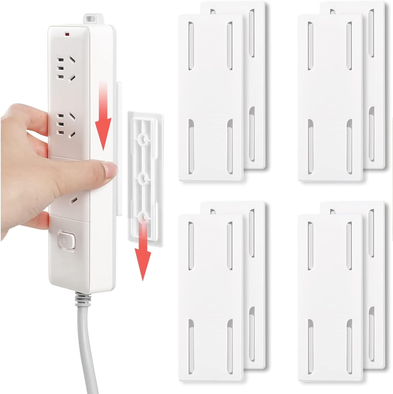 Amazon.com: 8 Pack Desktop Socket Fixer, Plug-in Surge Protector Holder ...