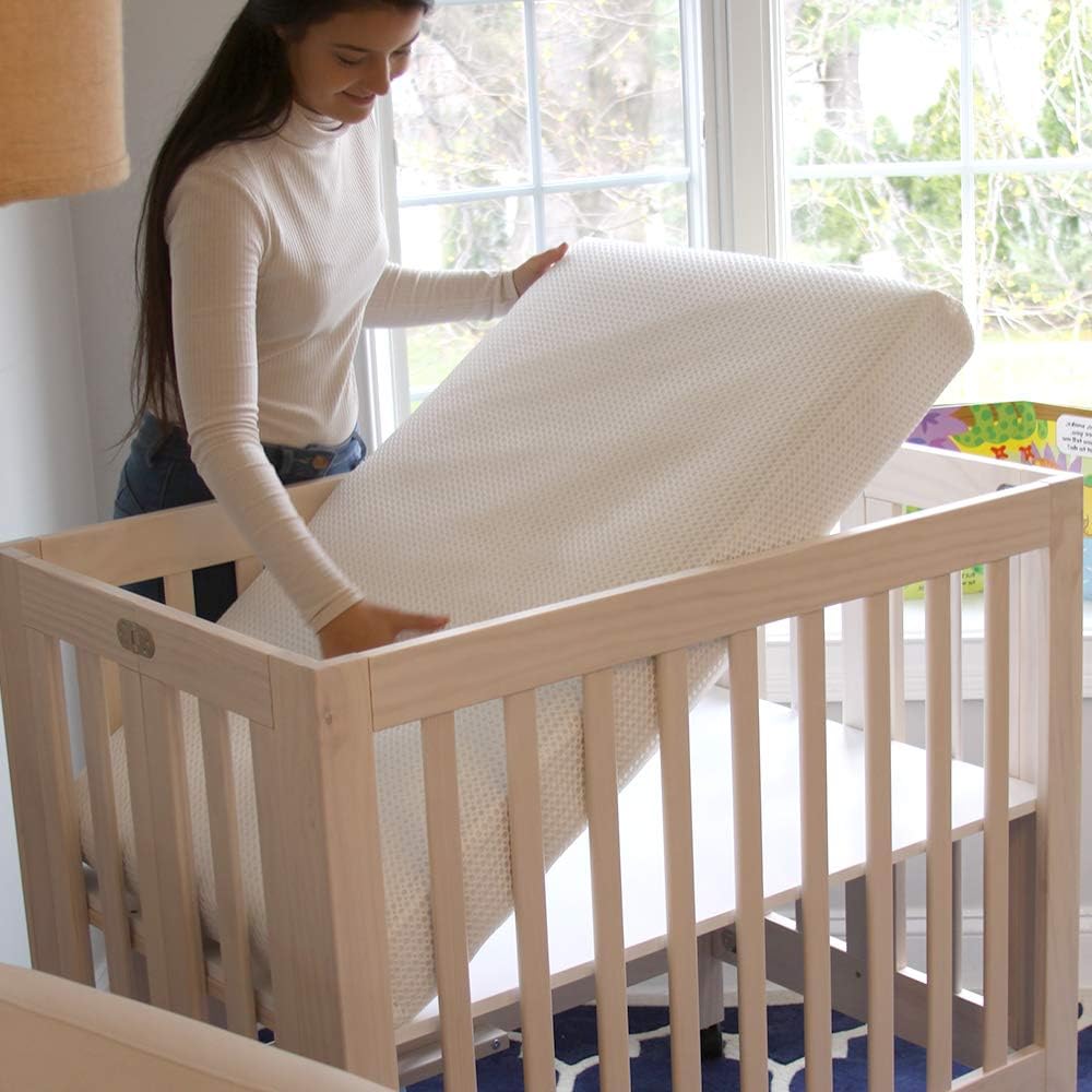 Amazon.com : Lullaby Earth Mini Baby Crib Mattress -Dual Firmness ...