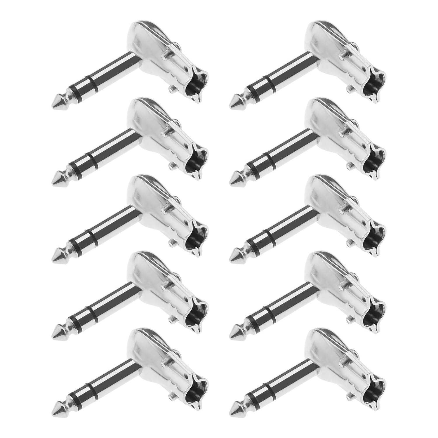 Amazon.com: Micro Traders 10PCS 6.35mm 1/4" Right Angle Stereo Male ...