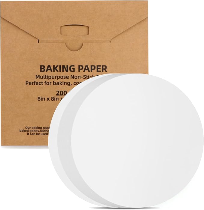 Amazon.com: 200 Pcs Parchment Paper Baking Sheets Round 8 Inch,Round ...