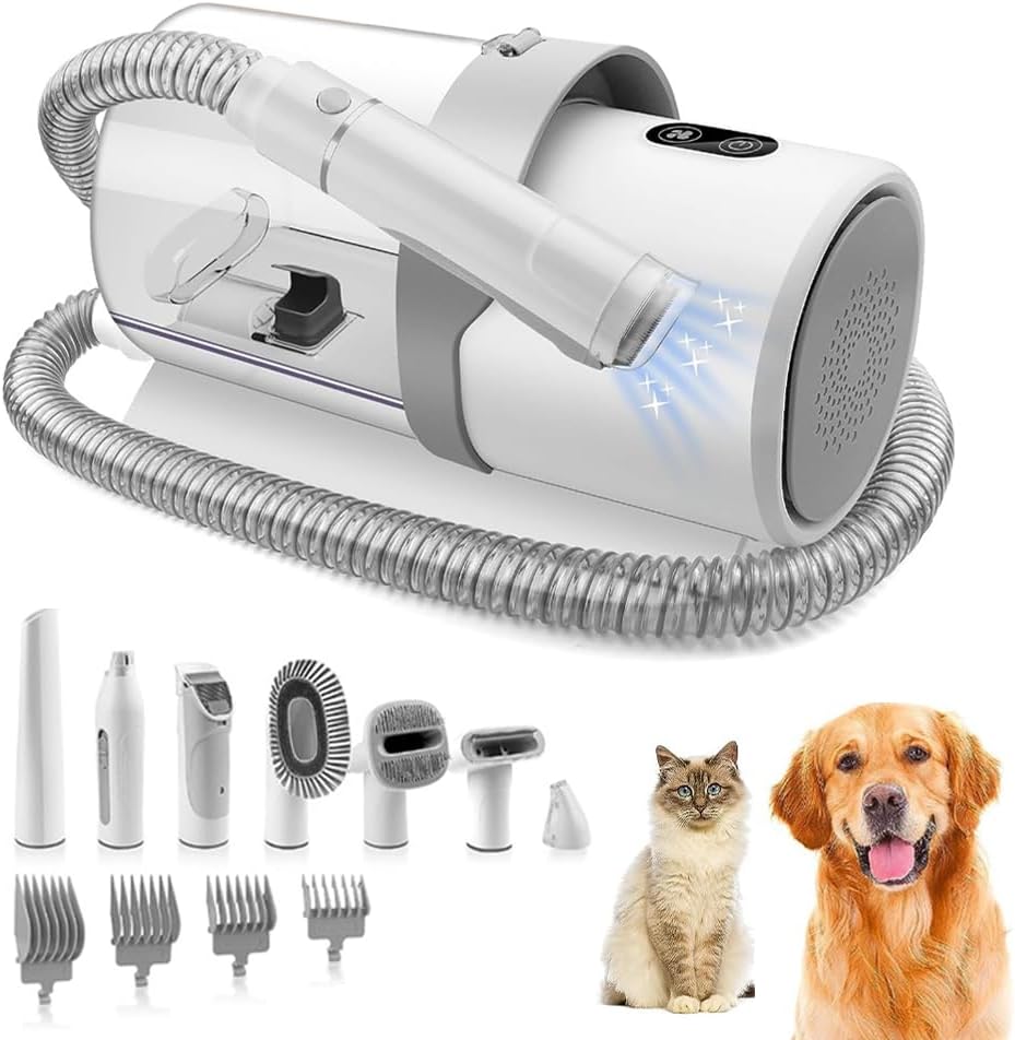 Amazon.com: Rotulark Dog Grooming Kit, Pet Grooming Vacuum Suction 99% ...