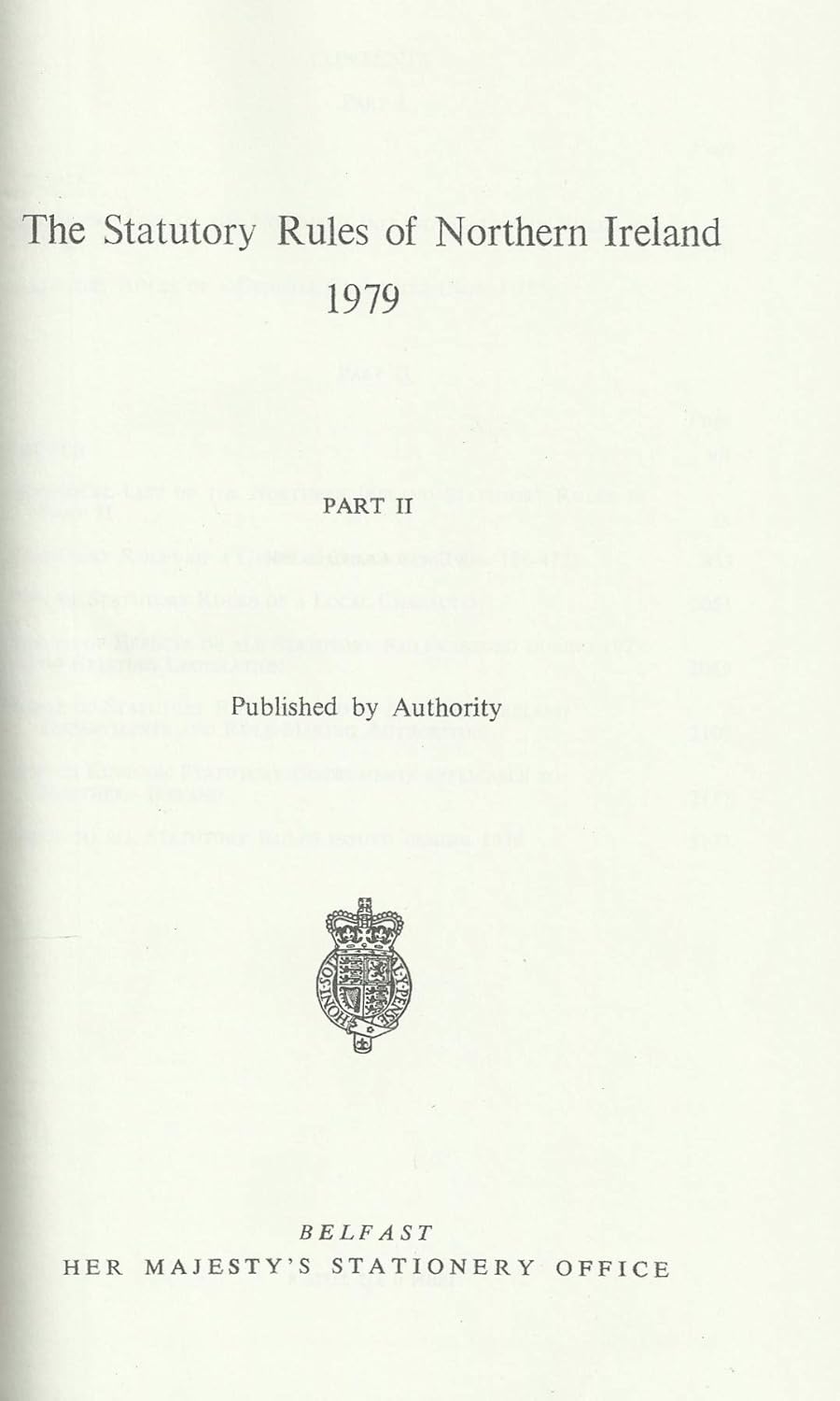 The Statutory Rules of Northern Ireland (Part 2): unknown author ...