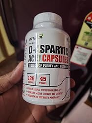 Nutrija D Aspartic Acid DAA Capsules - Pack of 180 Capsules : Amazon.in ...