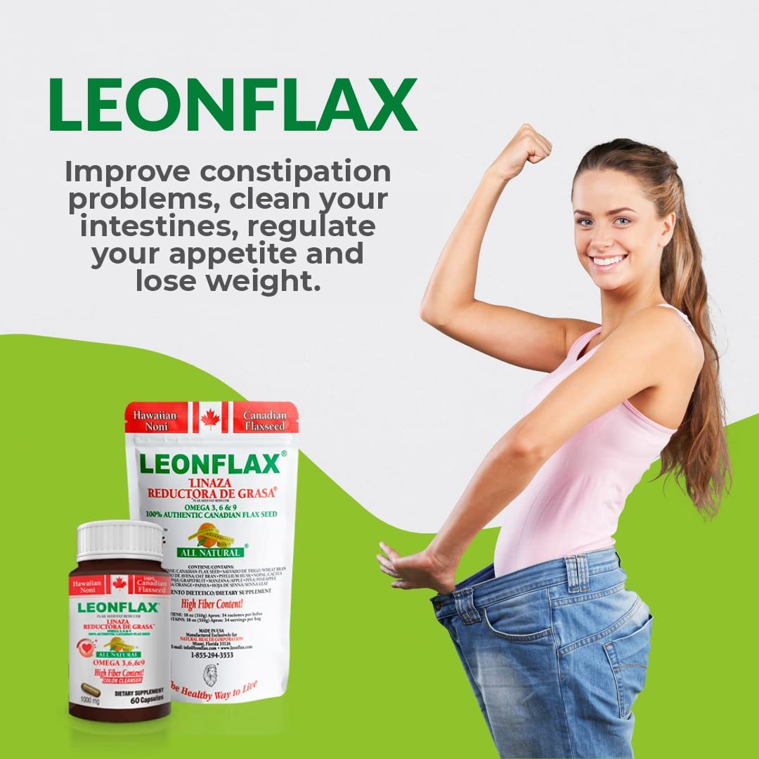 LEONFLAX, Semente de Linho Canadense 100% Autêntica, Melhore Sua Saúde ...
