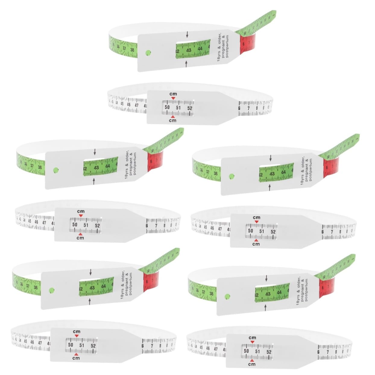 Amazon.com: EXCEART 10 pcs head circumference soft tape measuring tape ...