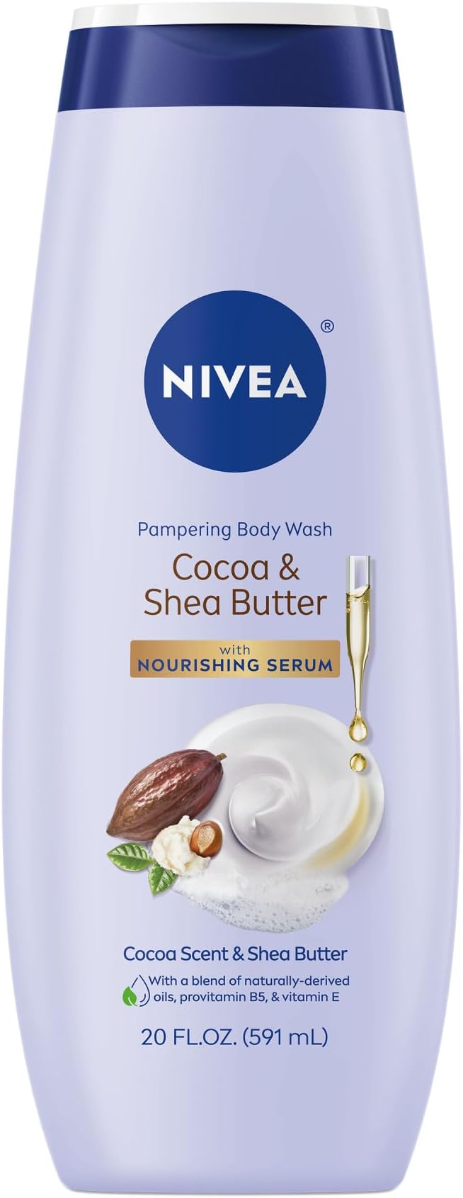 Amazon.com : NIVEA Pampering Cocoa and Shea Butter Body Wash with ...