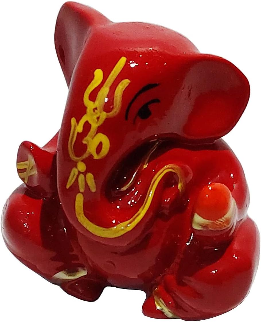 Amazon.com: Mini 2" Ganesh Statue. Pocket Ganesha Statue Small for ...