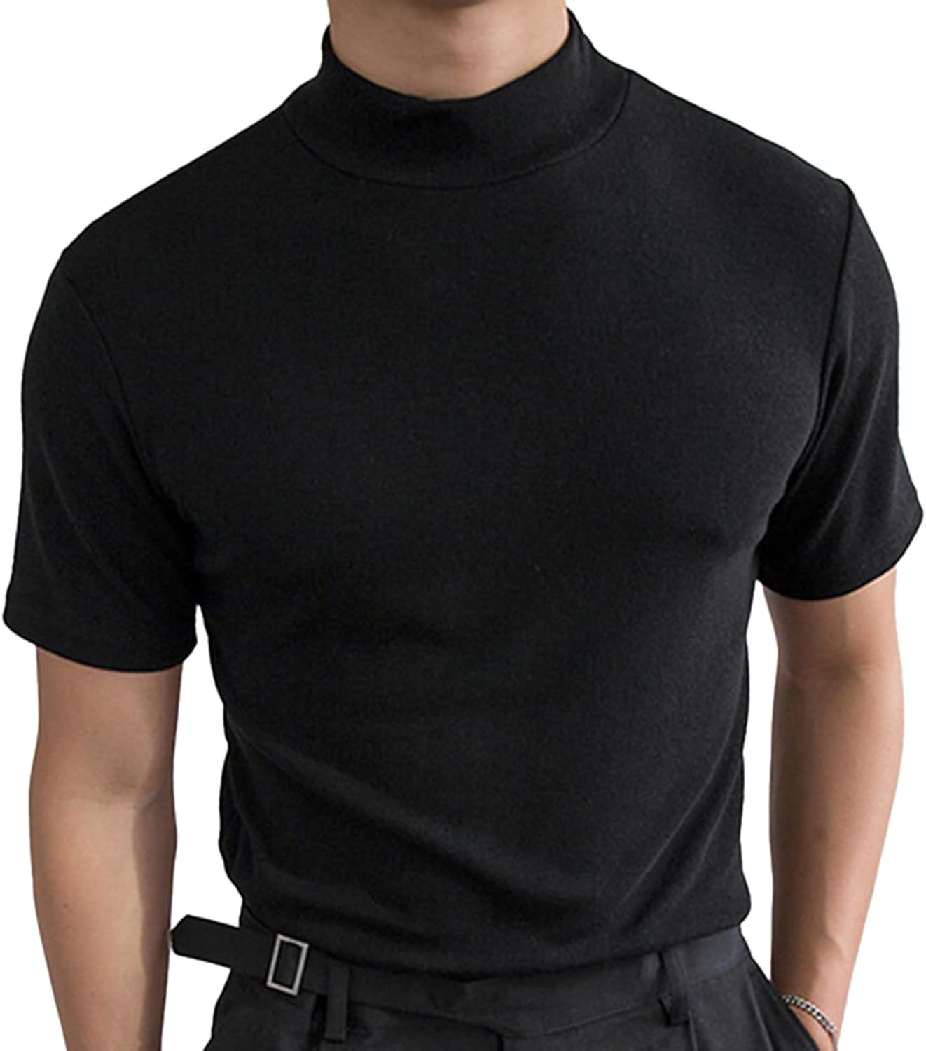 Amazon.com: Camisas térmicas de manga larga/corta para hombre, cuello ...