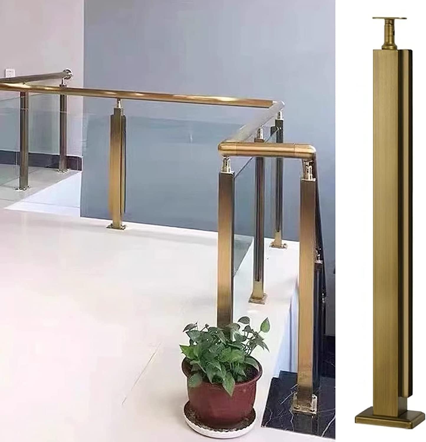 Glass Balustrade Posts Square Railing Post for Plastic/Wood/Acrylic ...