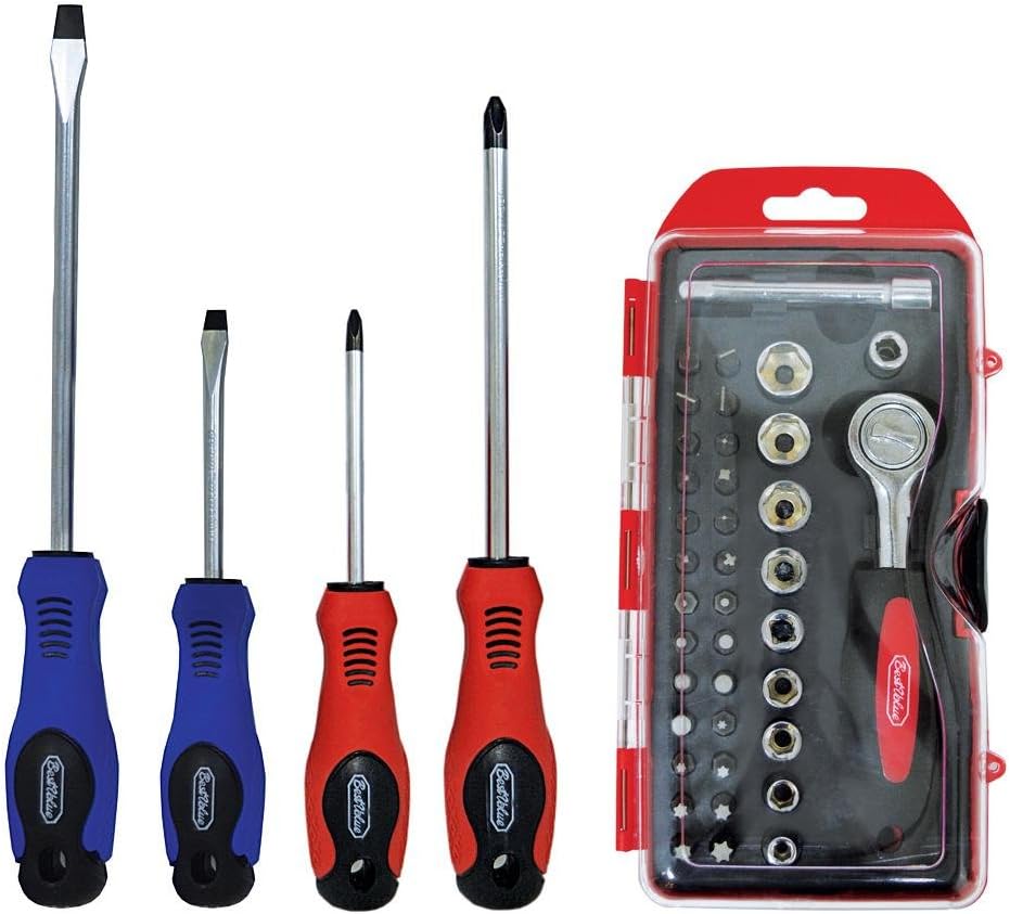Amazon.com: Professional Screwdriver & Socket Set (43-Piece) : Tools ...