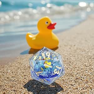 Amazon.com: Mini Planet Handmade DND Sharp Edge 50mm Chonk D20 TTRPG ...