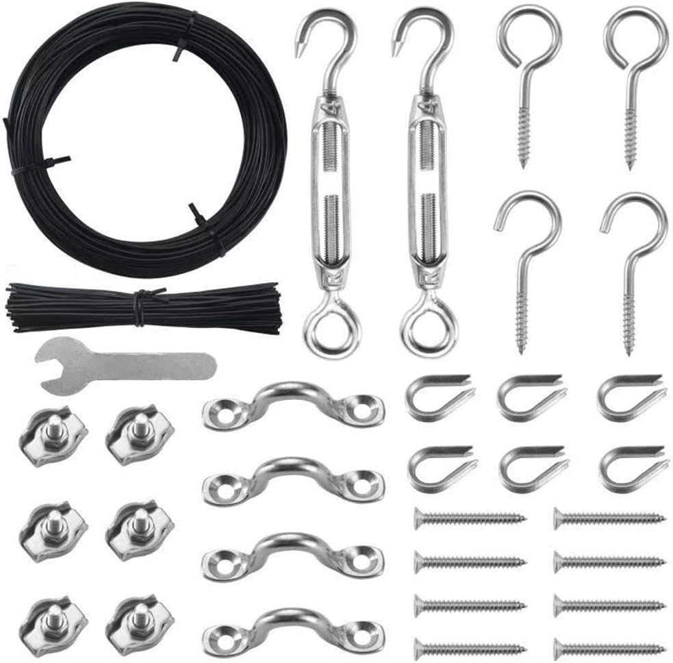 Byshun Outdoor Light Hanging Kit,Globe String Light Suspension Kit ...
