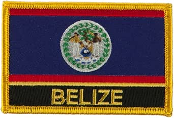 Amazon.com: North and South America Flag Embroidered Patch - Belize OSFM