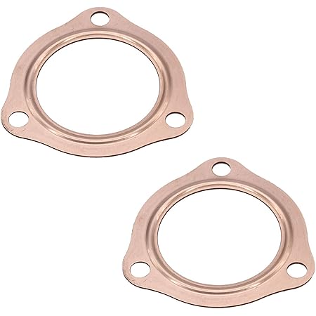 Amazon.com: Acouto 2 pcs 3 Inch Copper Header Exhaust Collector Gaskets ...