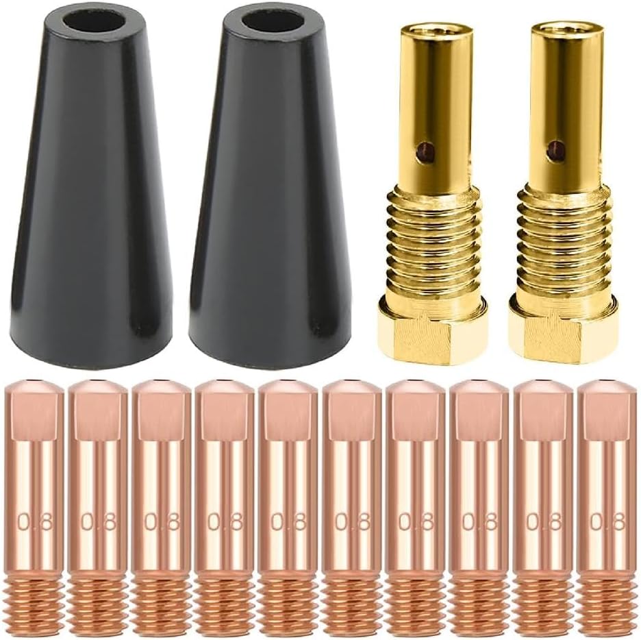 MIG Welding Kit Cores Gasless Nozzle Brass Welding Tips Replacement MIG ...