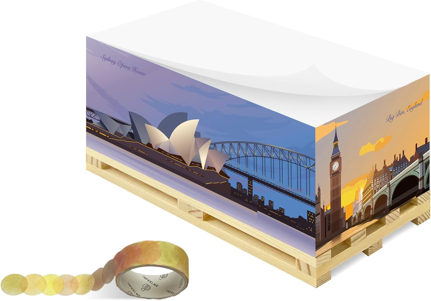 Amazon.com : Kisdo Container Note Cube(NOT Sticky), Memo Note Paper ...