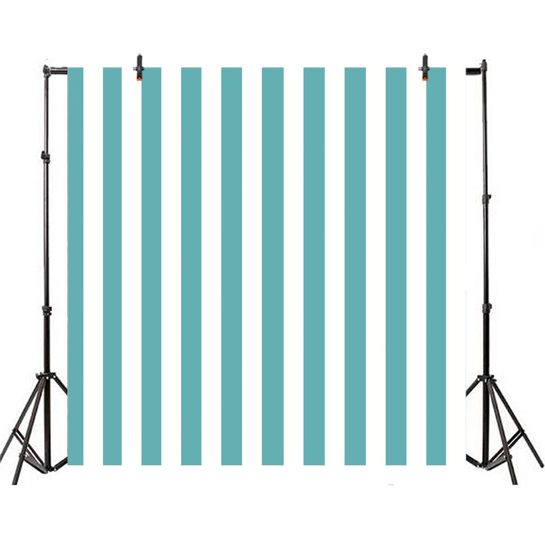 Blue Horizontal Stripes Background