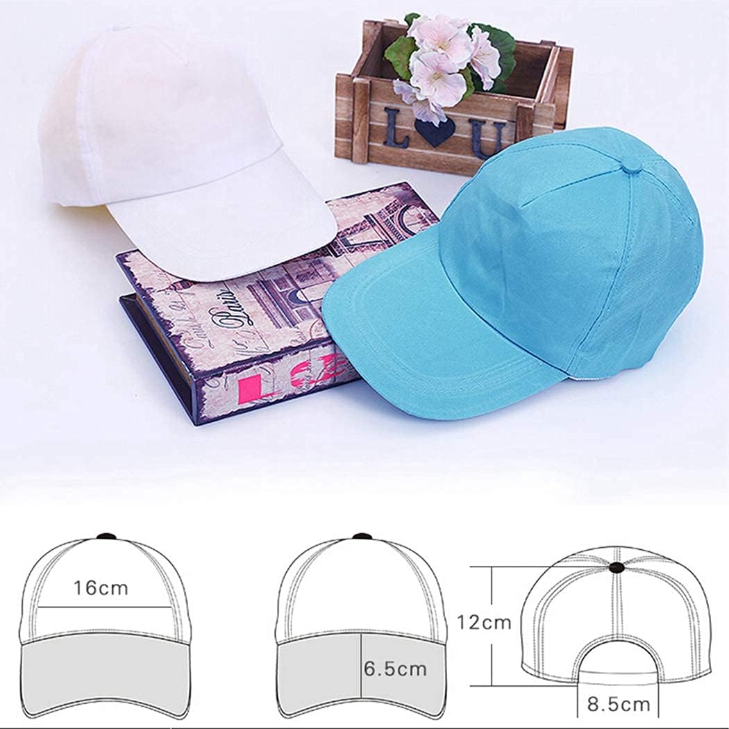 Joyibay DIY Kids Baseball Cap,10 Pcs White Baseball Caps Children Art ...