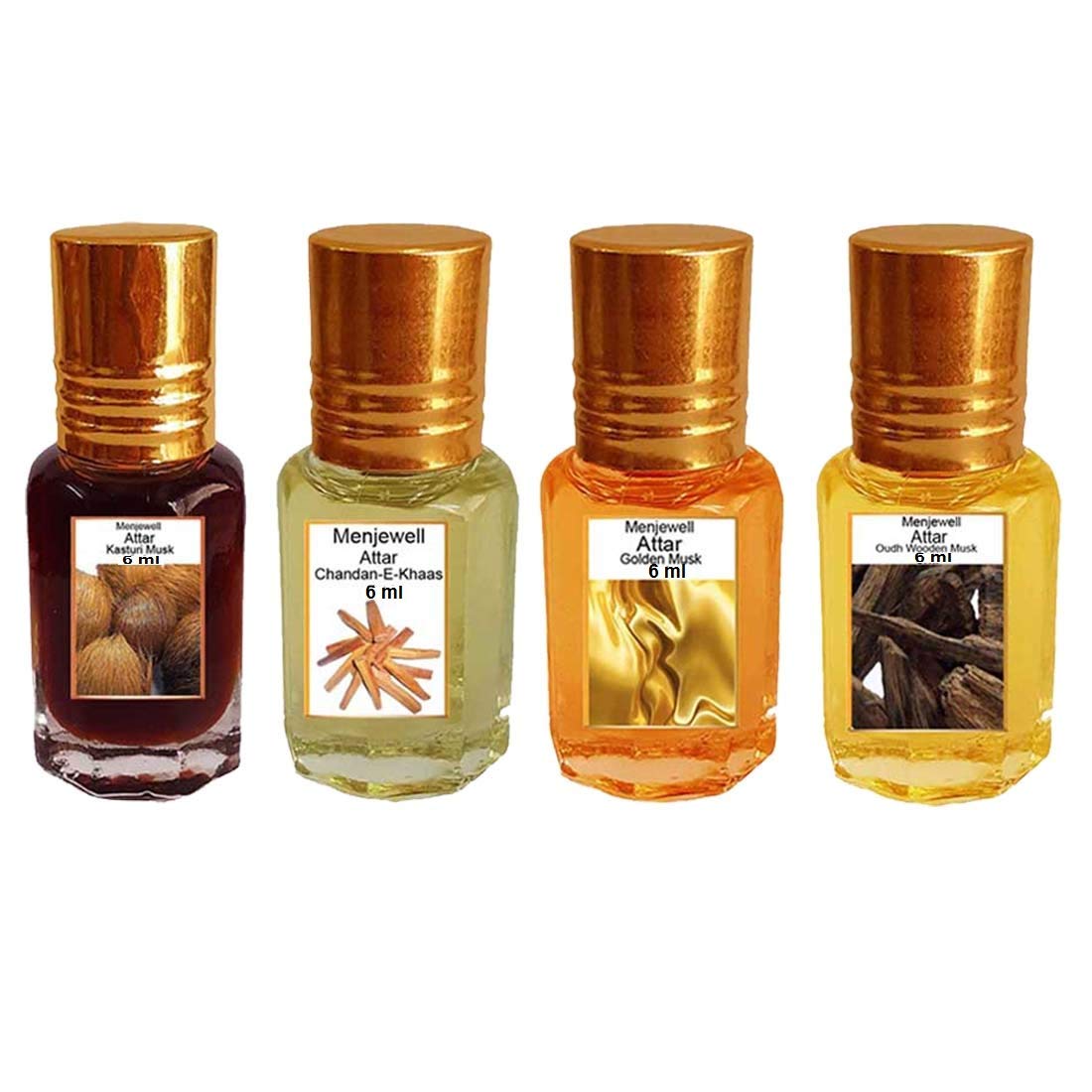 Menjewell Kasturi Musk, Chandan-E-Khaas, Golden Musk & Oudh Wooden Musk ...