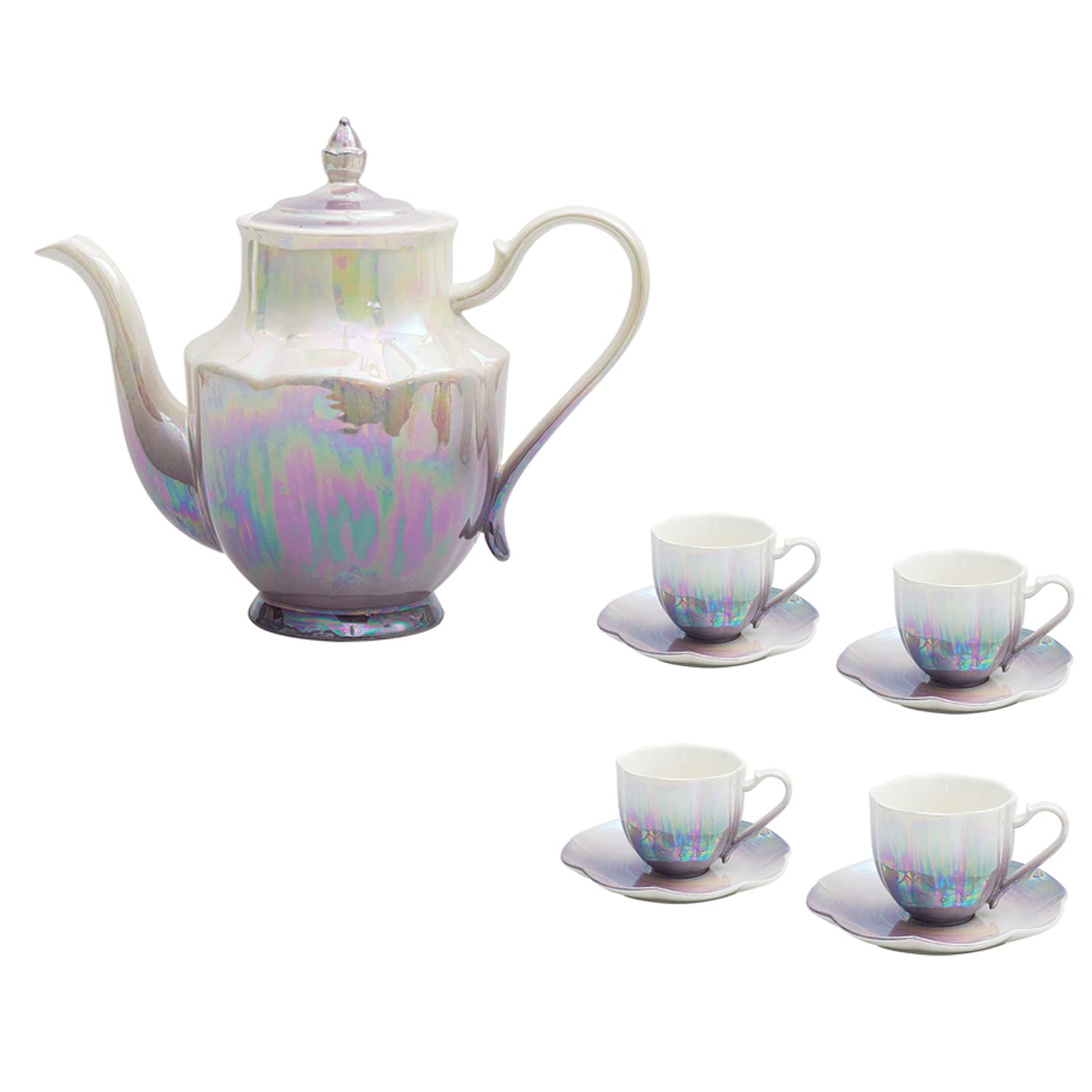 Amazon.com | Ceramic teapot and cup and saucer: Tea Sets