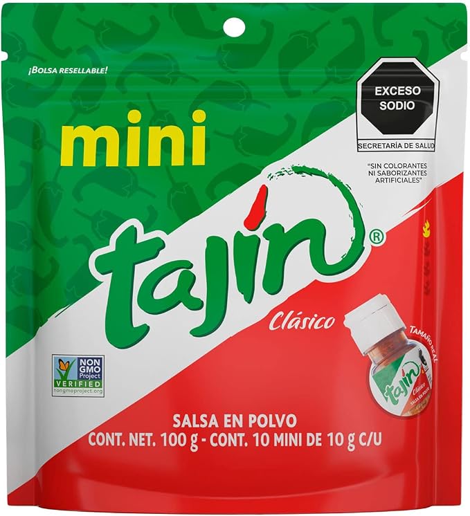 Tajín Mini 10 piezas, 10Gr. c/u : Amazon.com.mx: Alimentos y Bebidas