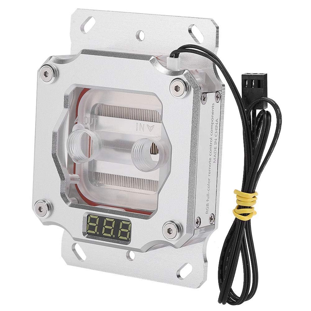 Computer CPU Water Cooling, Block Waterblock, with Temperature Display ...