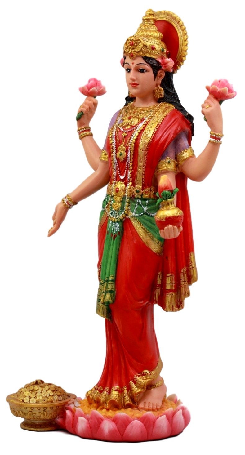 Buy Ebros Gift Hindu Goddess Sri Lakshmi Statue 10" Tall Indian Shakti ...