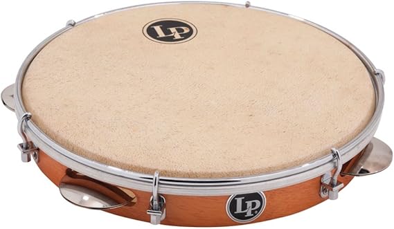 Amazon.com: LP RIO 10 inch Tunable Wood Pandeiro with Natural Head ...