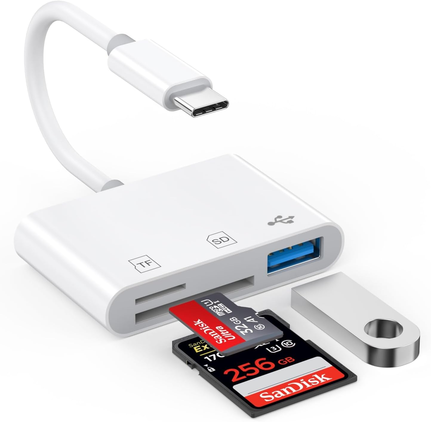 Amazon.com: USB-C SD Card Reader - SD/Micro SD Memory Card Reader with ...