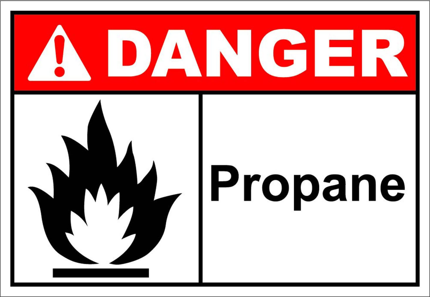Amazon.com: Propane Danger OSHA/ANSI Label Vinyl Decal Sticker Kit OSHA ...