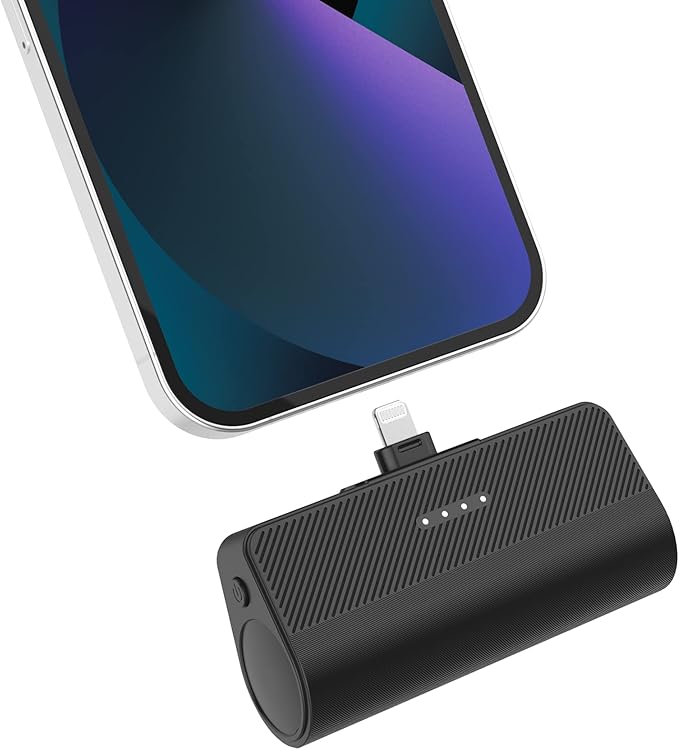 Amazon.com: ATGIH Mini Portable Charger for iPhone with Built in Cable ...