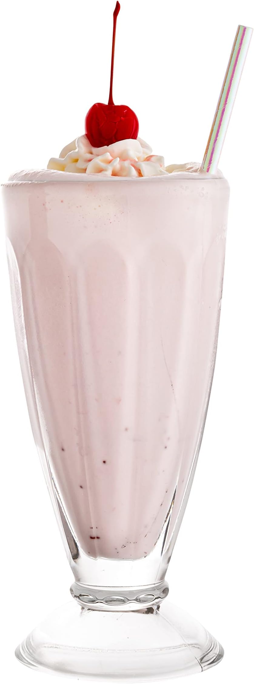 Amazon.com | Tioncy 24 Pcs 12 oz Milkshake Glass Acrylic Clear Footed Ice Cream Soda Glass Old ...