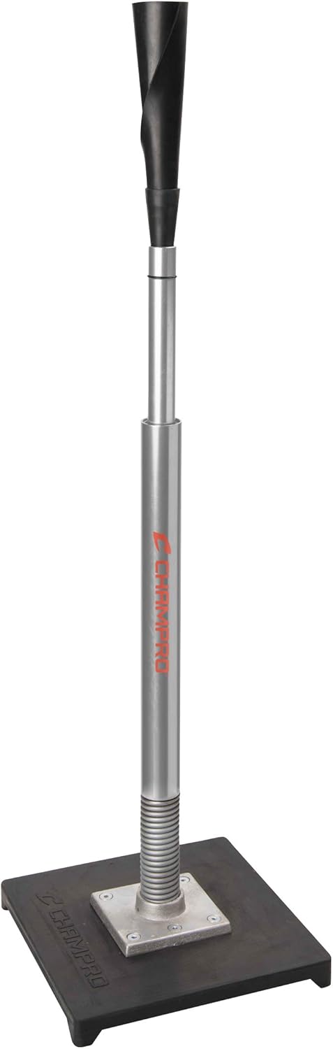 Amazon.com : CHAMPRO Brute Spring-Loaded Batting Tee with Flexible Top ...