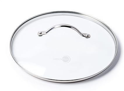 Amazon.com: GreenPan Glass Lid with Stainless Steel Handle, 10": Home ...
