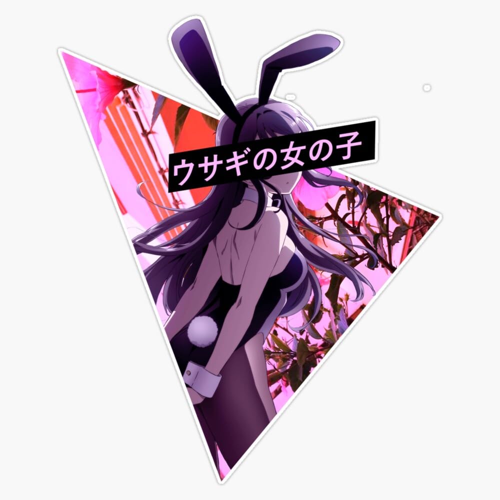 Amazon.com: Bunny Girl Senpai Pink - Sad Japanese Anime Aesthetic ...