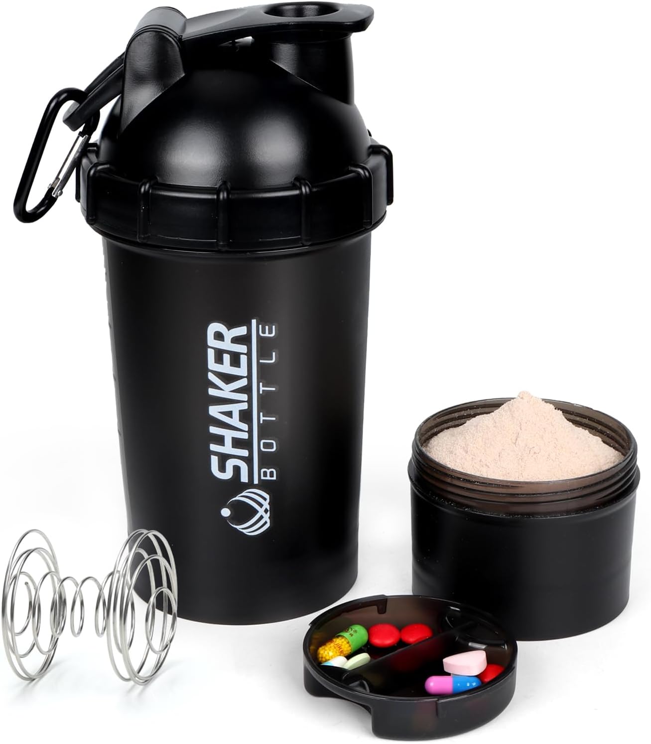 Amazon.com: XTKS Shaker Bottle 18OZ Protein Shaker Bottles with Powder ...