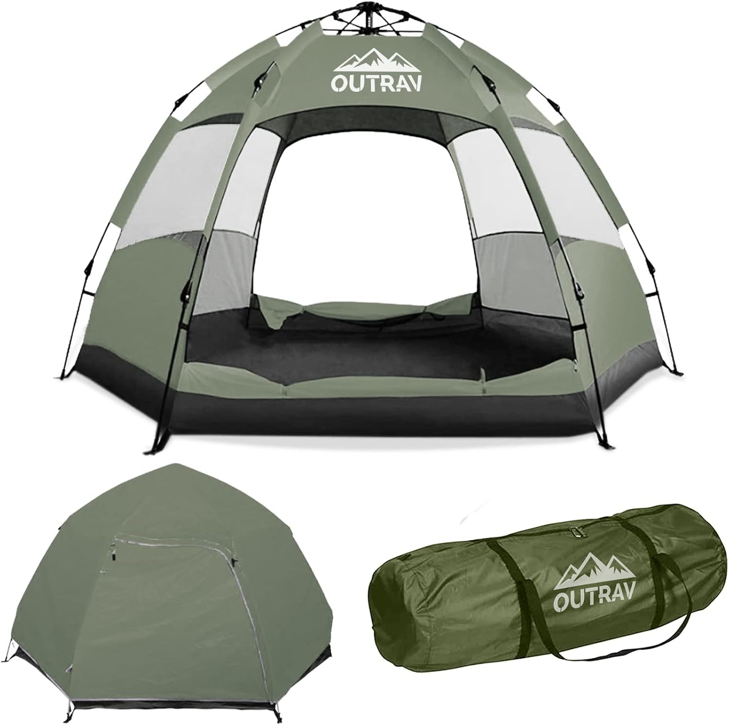 Pop Up Tent – Easy Automatic Pop-Up Camping Tent for 4-5 People ...