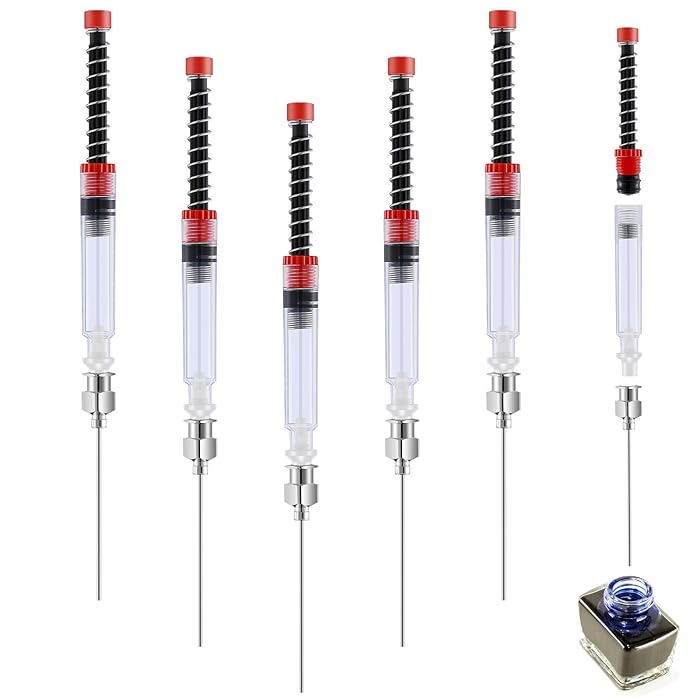 Buy 5 Pieces Fountain Pen Ink Syringe Filler Ink Filling Syringe with ...