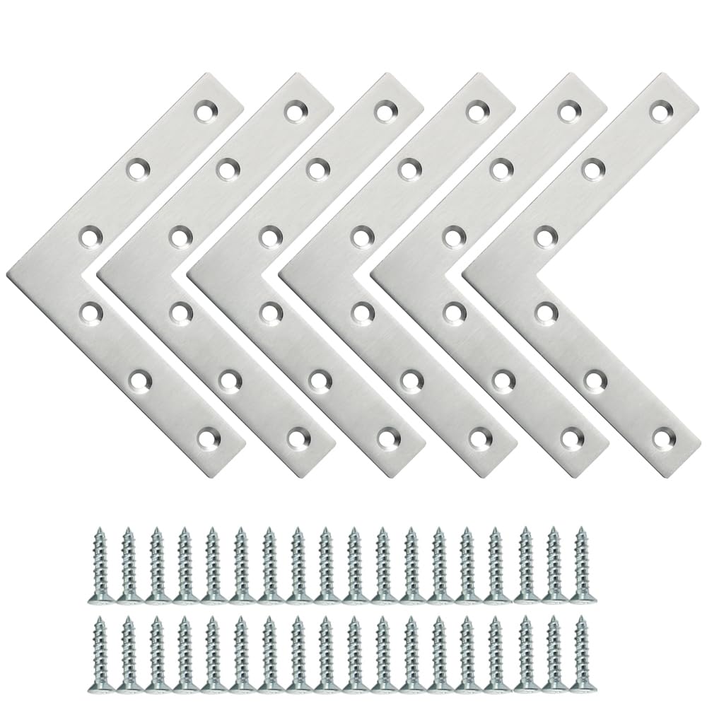 Snapklik.com : SAYAYO L Brace, 120x120mm / 5" X 5" Metal L Mending ...