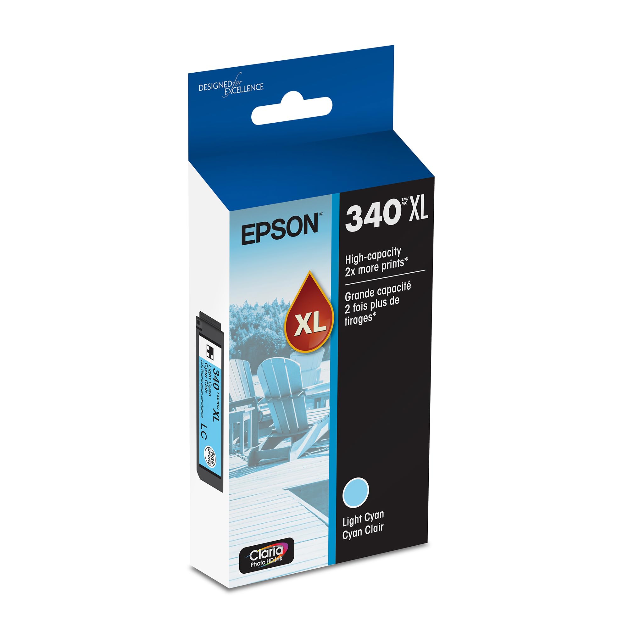 Amazon.com: Epson 340 Claria Photo HD Ink High Capacity Light Cyan ...