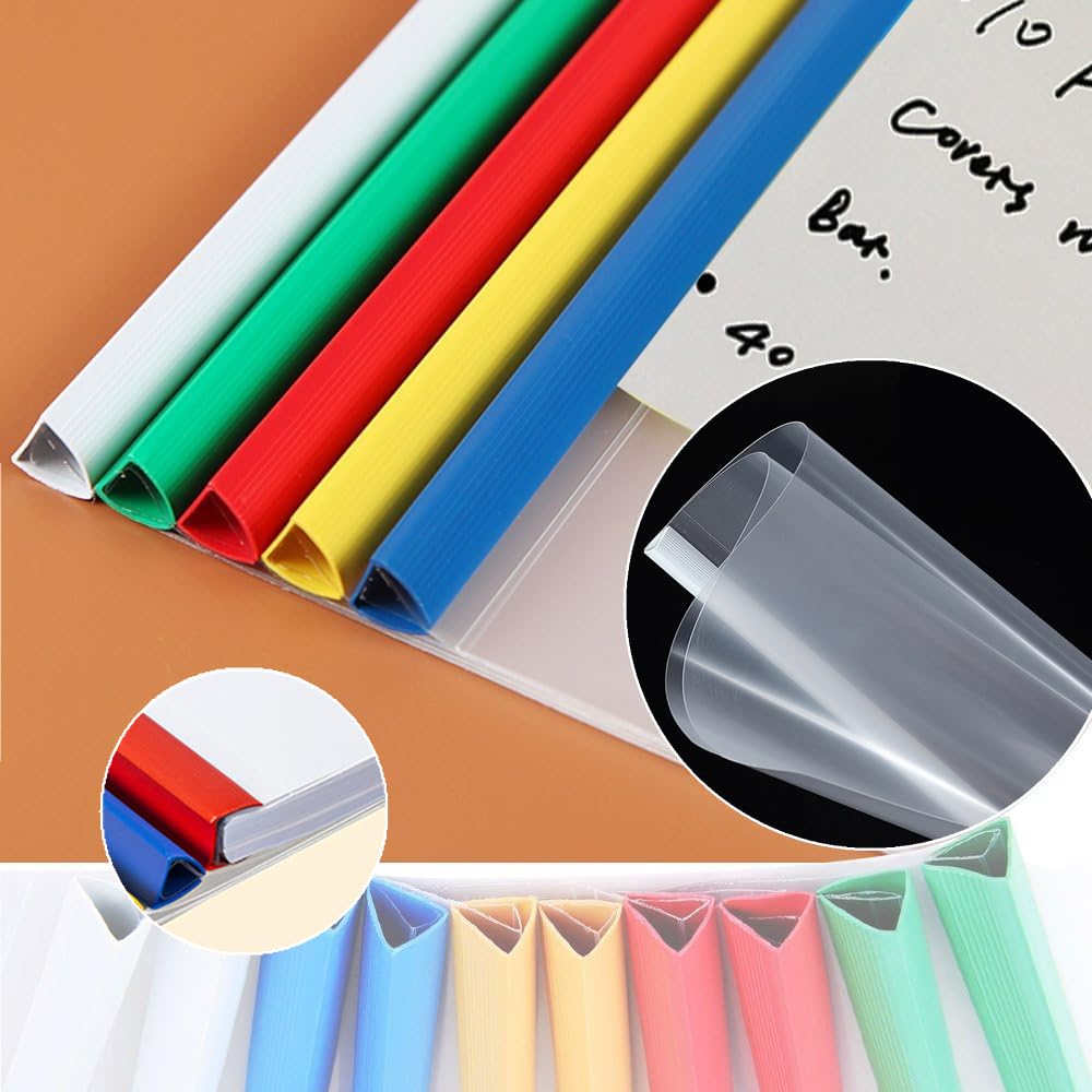 Bar With Clear Plastic Binding Report Covers Punchless Report Covers