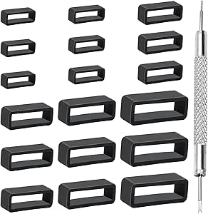 Amazon.com: Gtziqa Watch Band Loop, 18 Pcs Rubber Watch Strap Holder ...