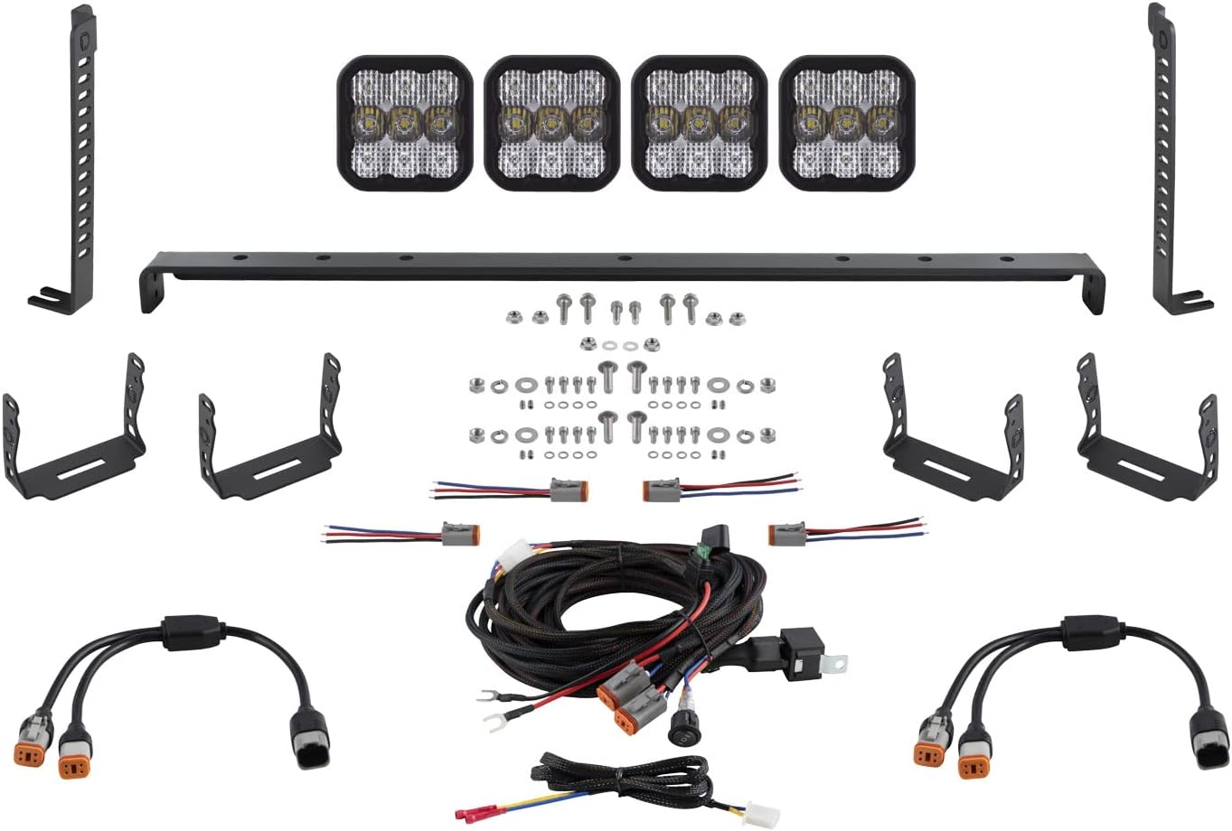 Amazon.com: Diode Dynamics SS5 Stealth LED 4-Pod Kit compatible with 2014-2024 Toyota 4Runner ...