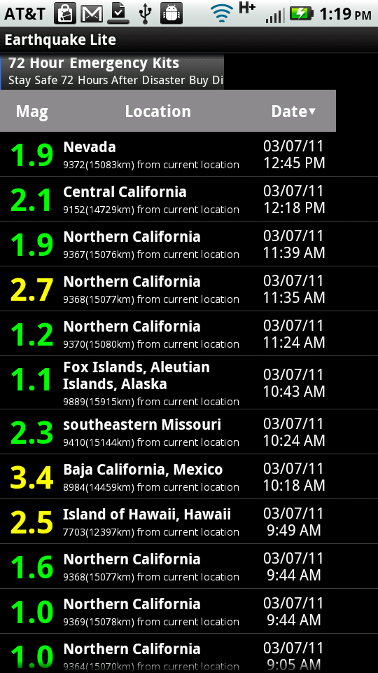 Earthquake Lite - App on Amazon Appstore