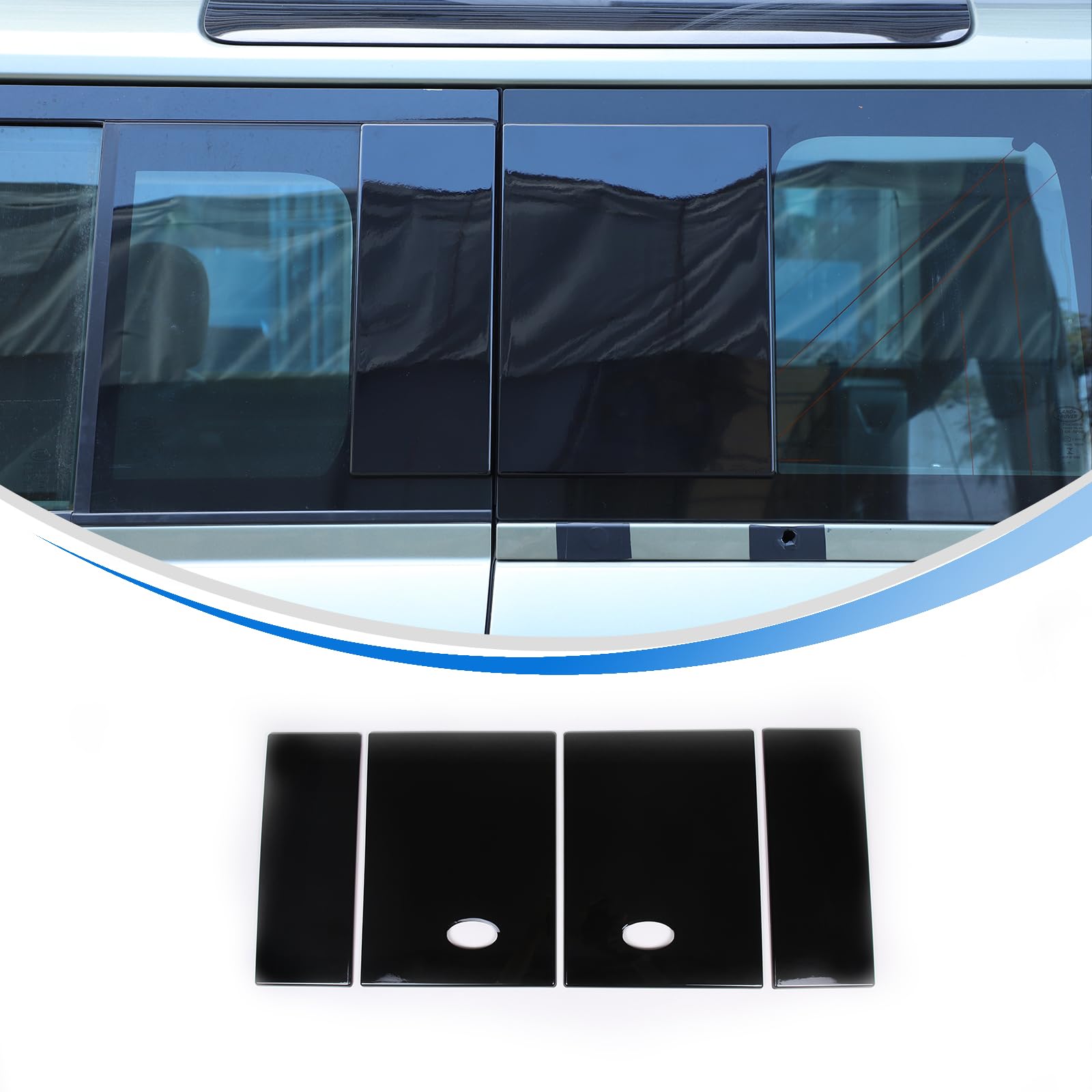 Amazon.com: HIRUFAIT Door Window C Pillar Post Panel Cover Trim ...