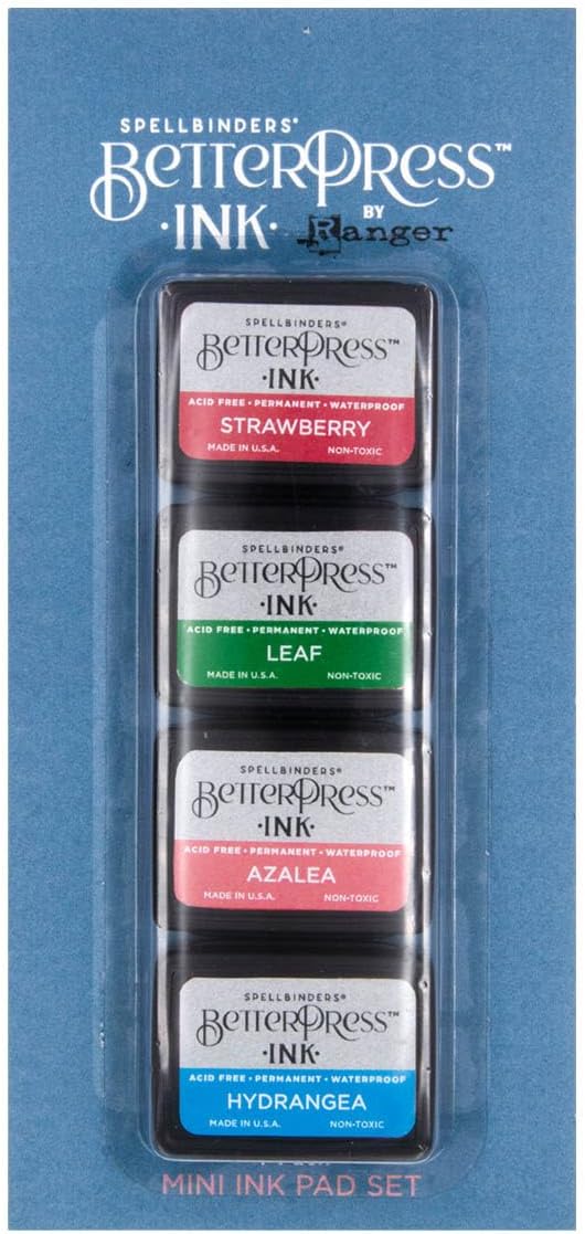 Amazon.com: Spellbinders BPI-012 Flower Garden BetterPress Ink Mini Set ...