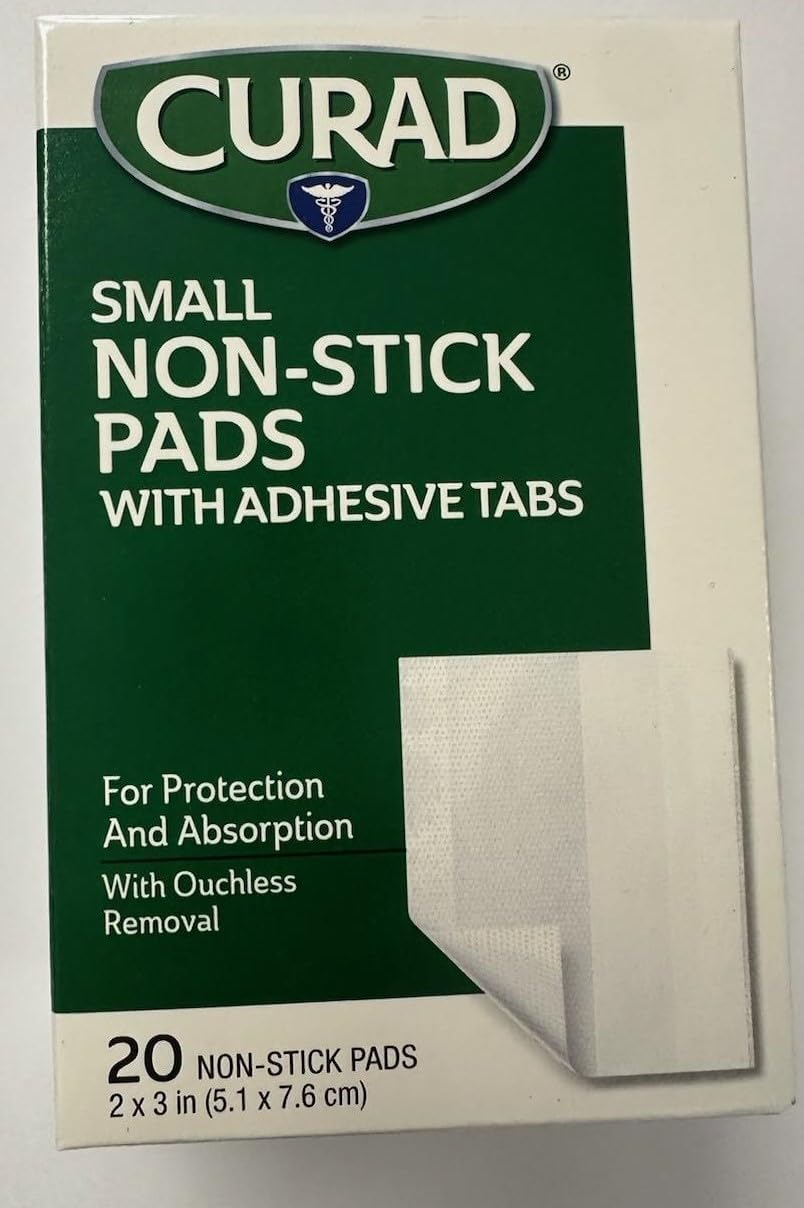 Amazon.com: Curad Non-Stick Pads, 3 Inches X 4 Inches 10 Count : Health ...