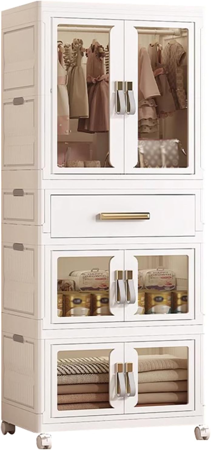 Amazon.com: Montary Portable Kids Closet, Children's Wardrobe Closet ...